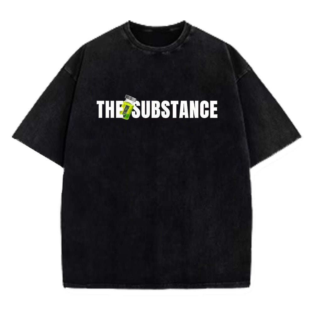 2024 The Substance Horror Movie Merch Unisex Oversized Soft Washed ...