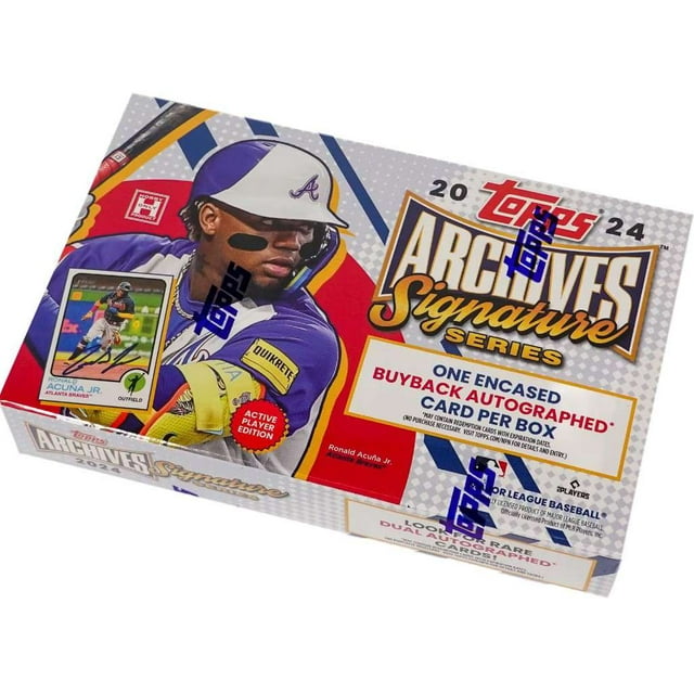 2024 Topps Archives Signature Series Baseball Hobby Box with Encased ...
