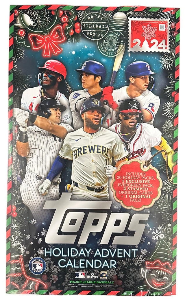 2024 Topps Baseball Holiday Advent Calendar Box - Walmart.com