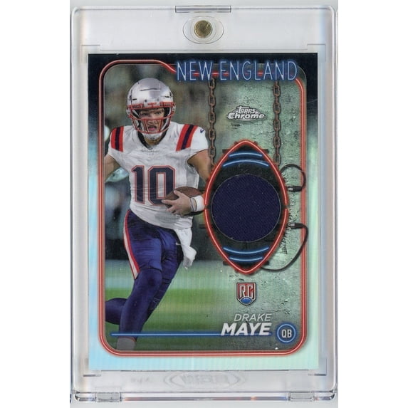 2024 Topps Chrome Rookie Relic Drake Maye #CRR-DM Player Worn Relic ...