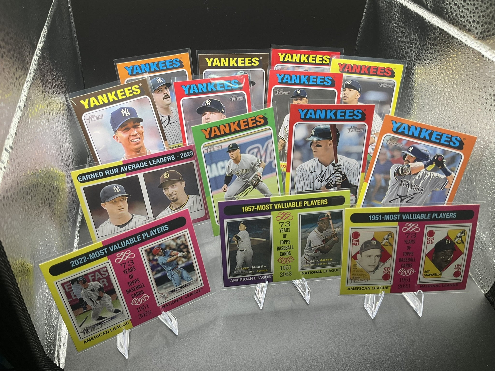 2024 Topps Heritage Baseball New York Yankees Team Collection of 14 ...