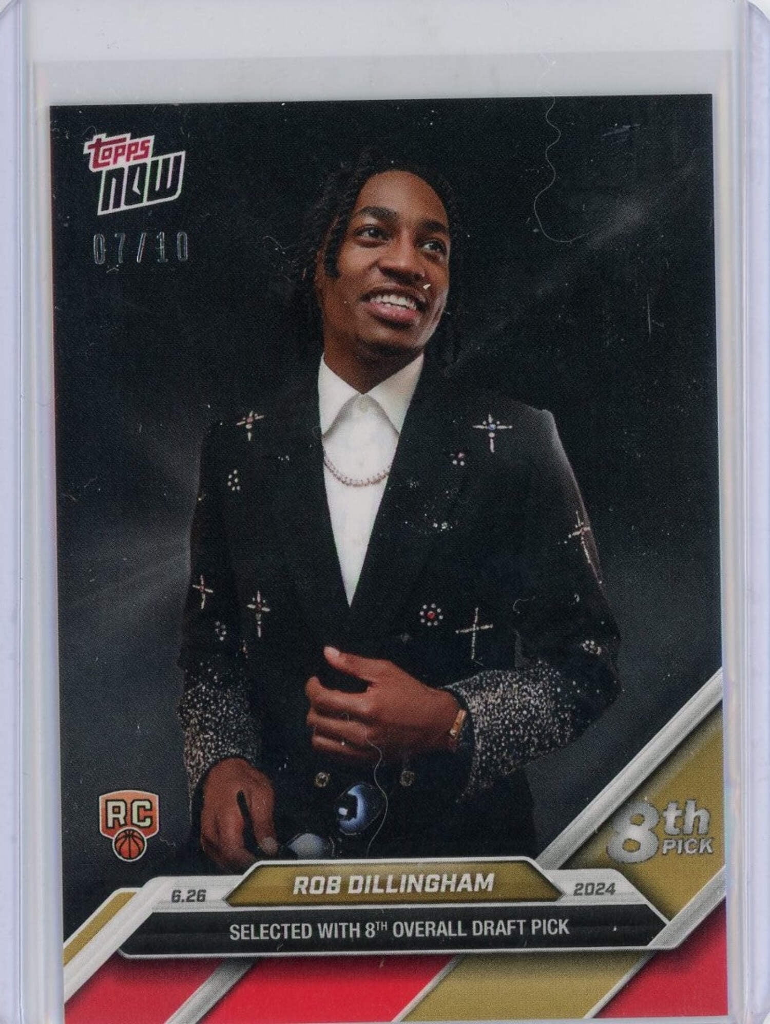 2024 Topps Now Rob Dillingham #D5 Red #/10 Rookie RC Basketball Card ...