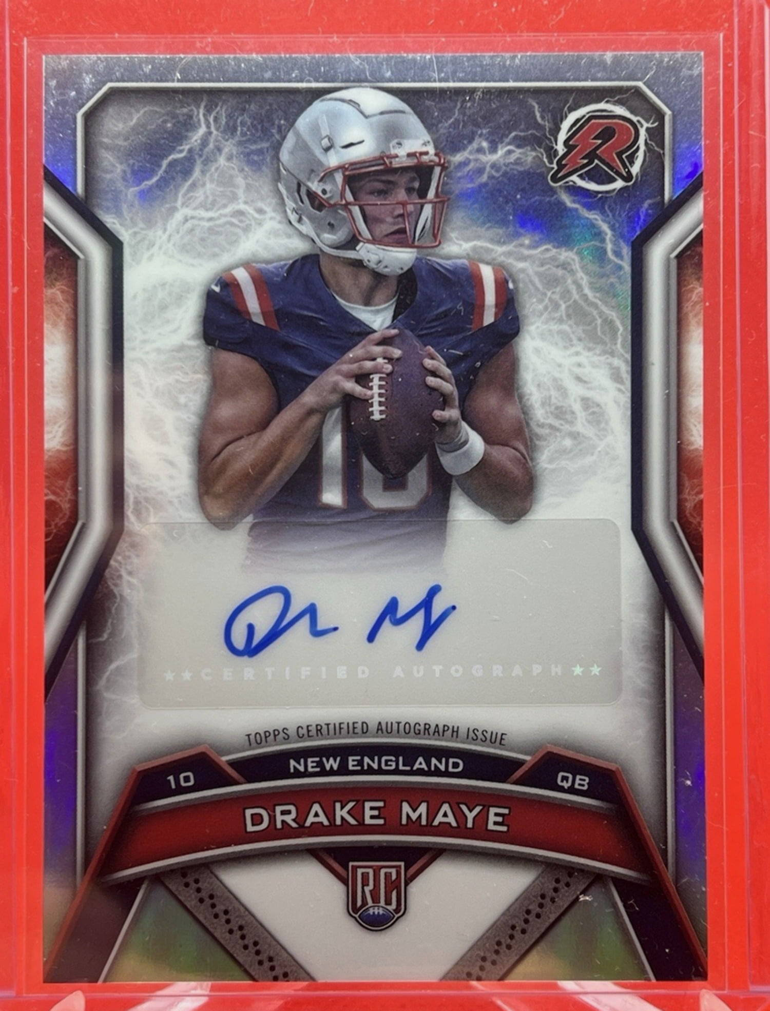2024 Topps Resurgence Drake Maye #RRSDM Auto New England Patriots ...
