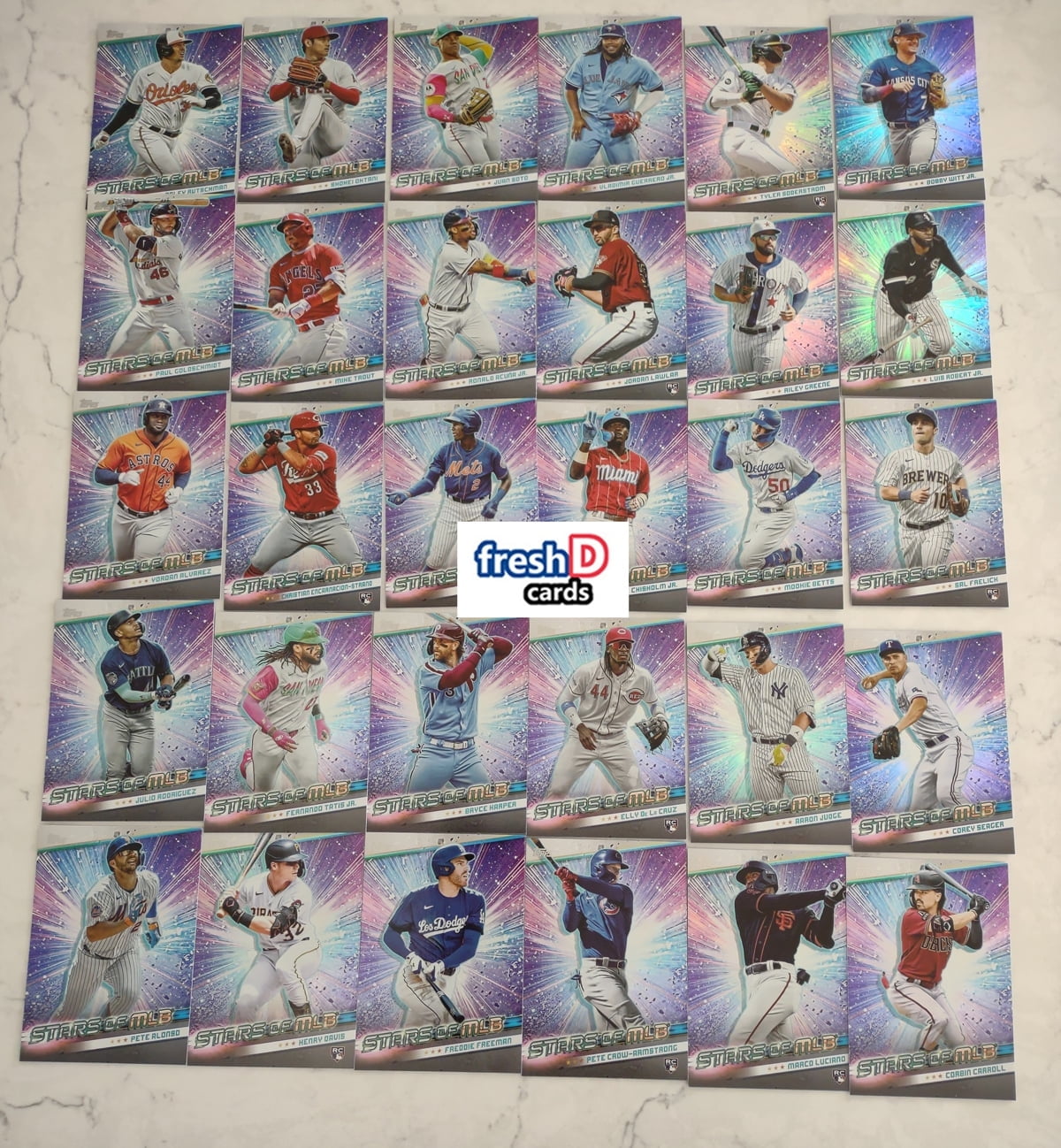 2024 Topps Series 1 Stars of MLB Complete Set of 30 - Elly De La Cruz ...