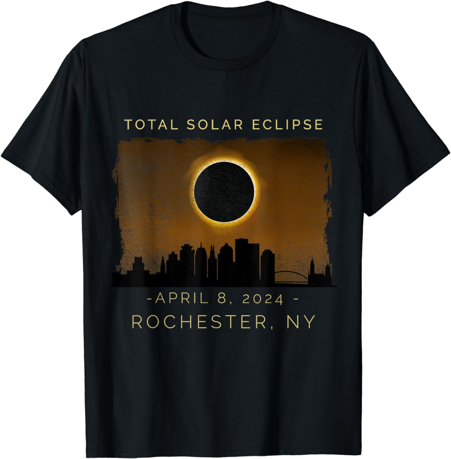 2024 Total Solar Eclipse in Rochester New York T-Shirt - Walmart.com