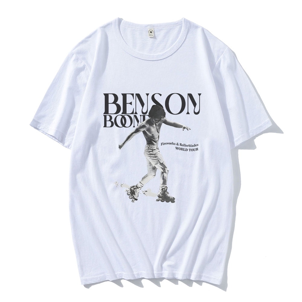 2024 Tour Singer Benson Boone T-shirts Album Fireworks and Rollerblades ...