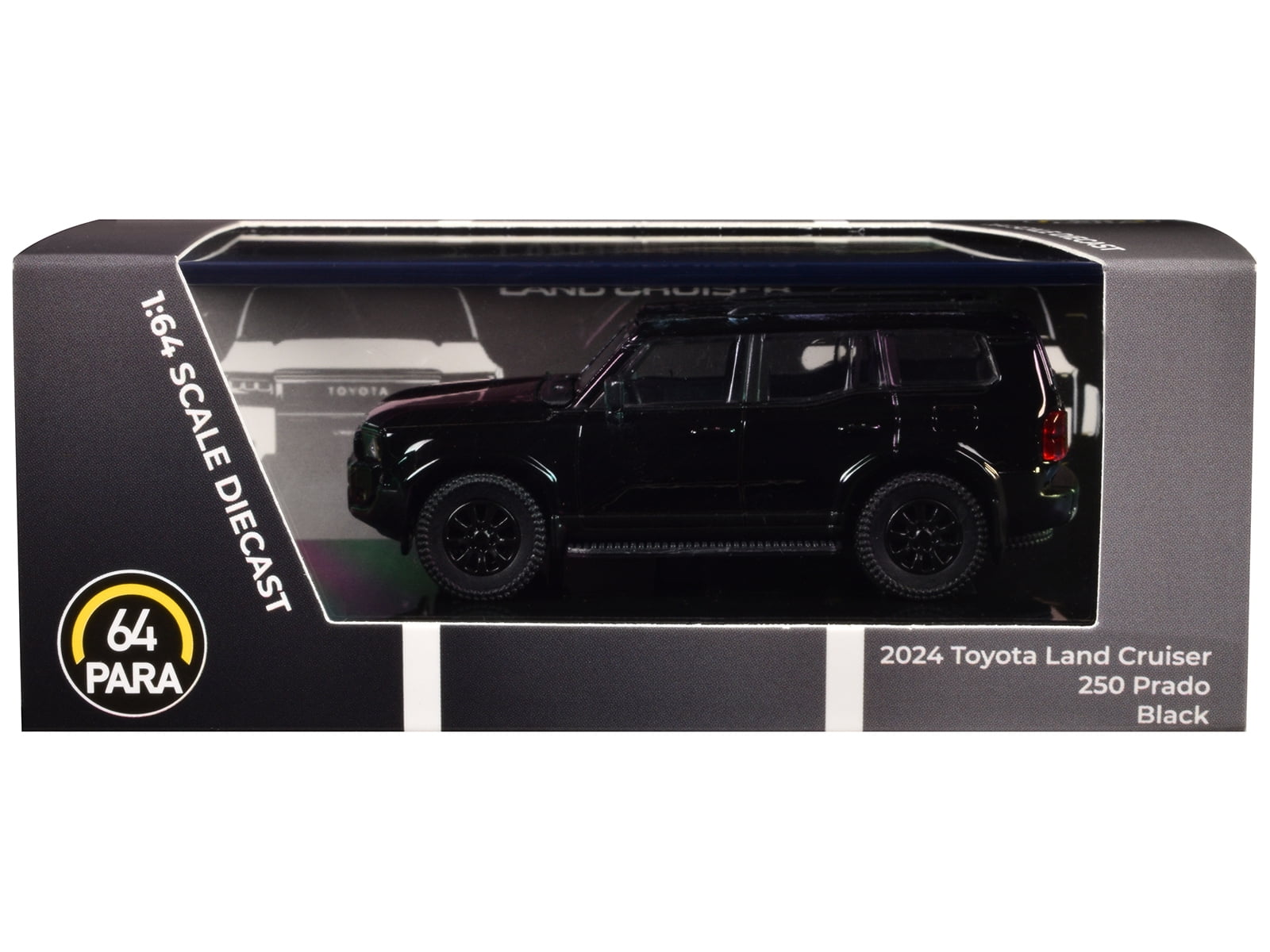 2024 Toyota Land Cruiser 250 Prado Black 1/64 Diecast Model Car by ...