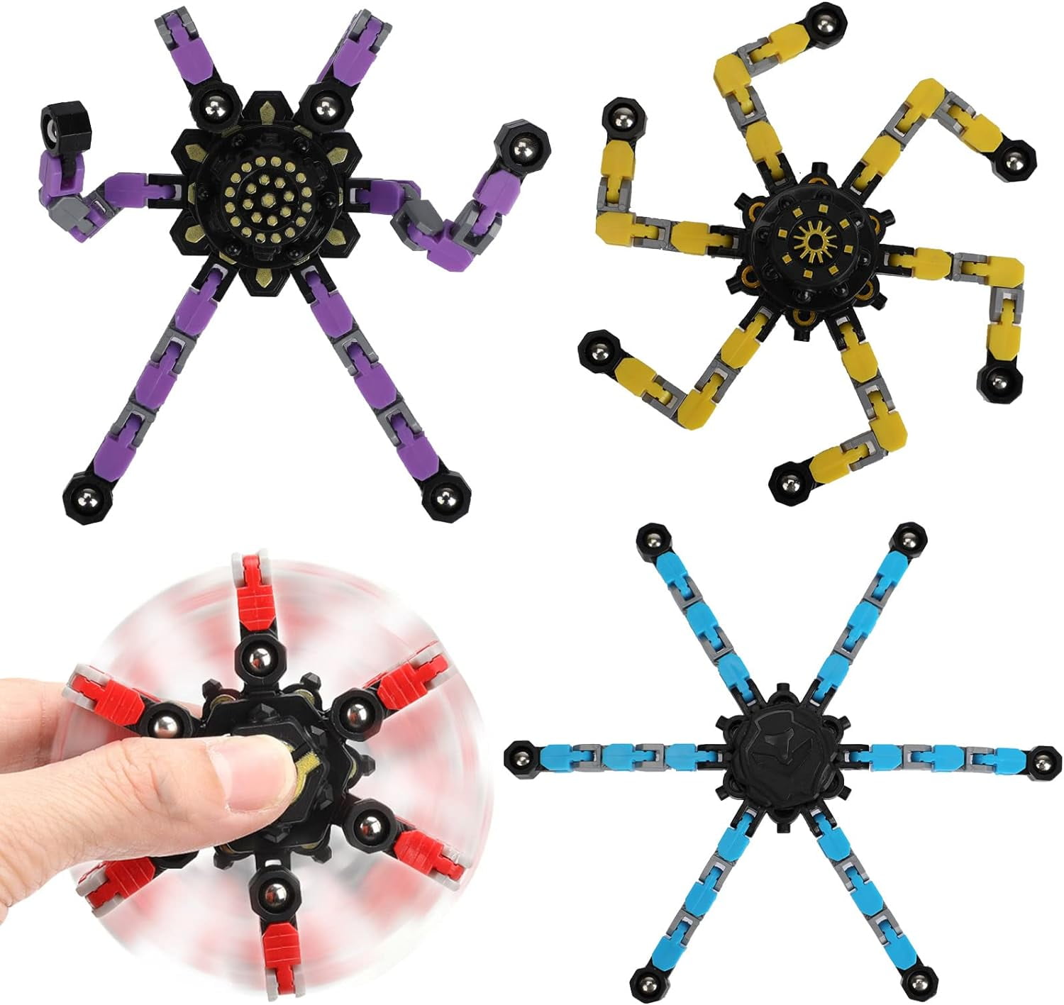2024 Transformable Fidget Spinner Fidget Toys Set, Fidget Spinner ...