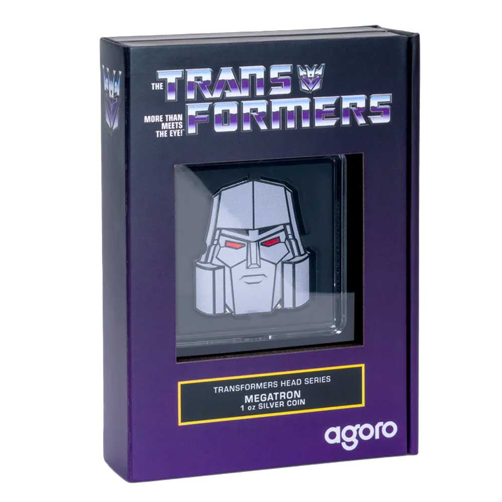 2024 Transformers Heads Megatron 1 oz Silver Coin By Agoro Mintage of ...