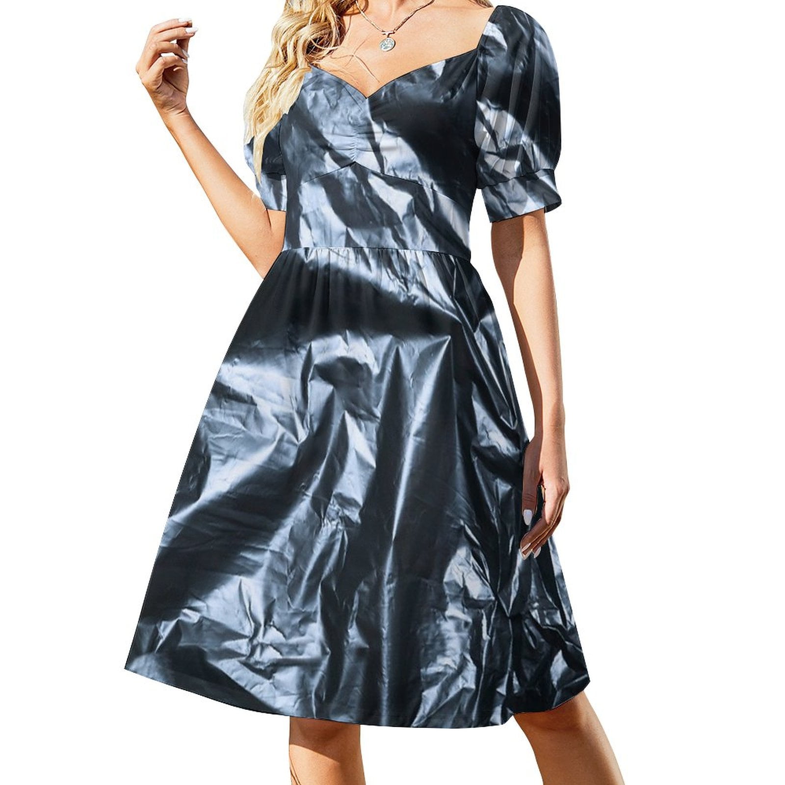 2024 Trash Plastic Bag Texture Dress wedding dresses for parties summer ...