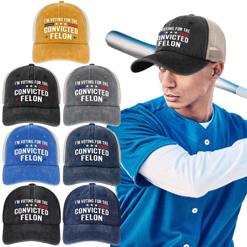 2024 Trump Hat Washed Baseball Cap Mesh BackTrucker Hat Adjustable ...