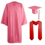 2024 Unisex Adult Graduation Gown with Cap and Year Charm Formal ...
