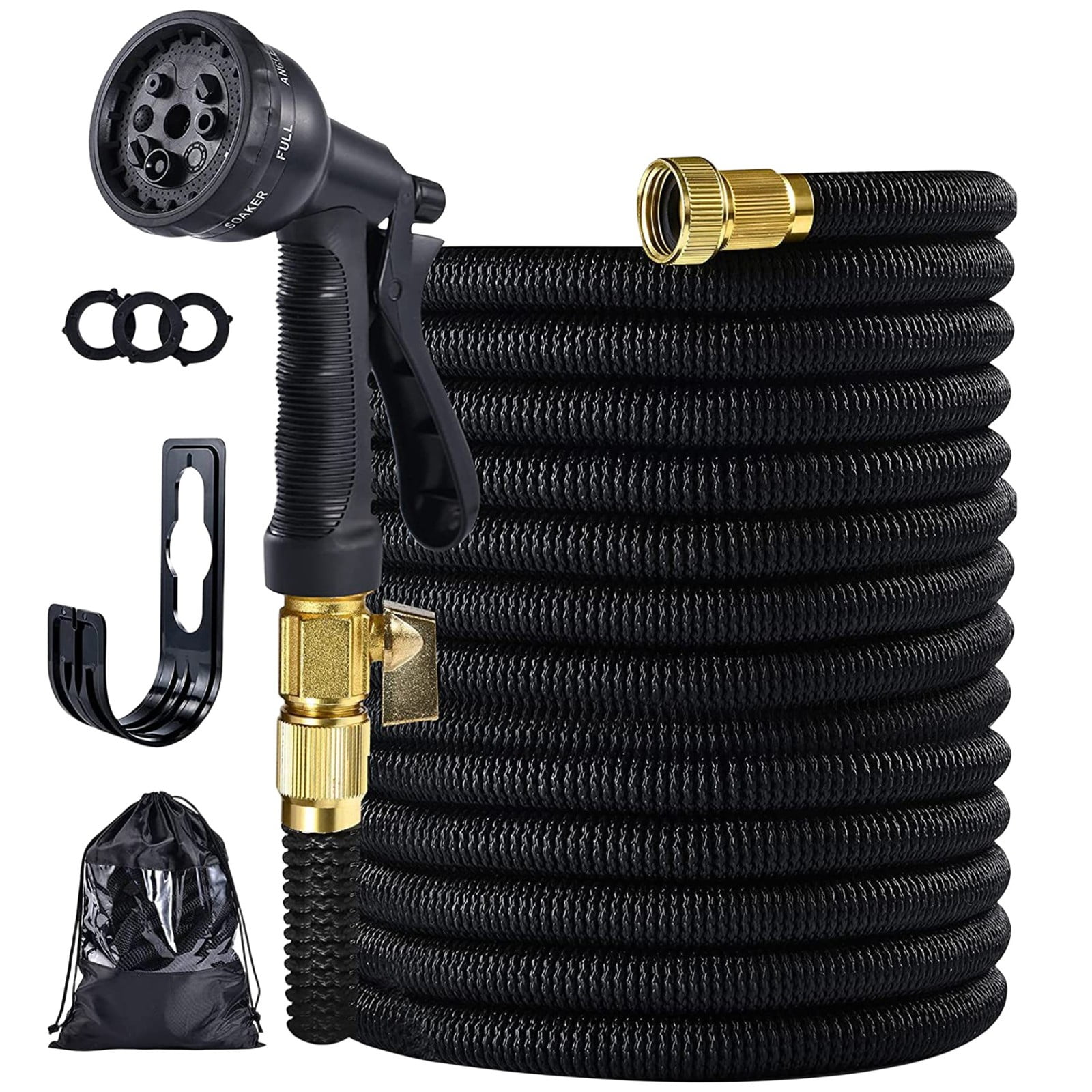 2024 Upgrade 50ft Expandable Garden Hose,Flexible Water Hose with 10 ...