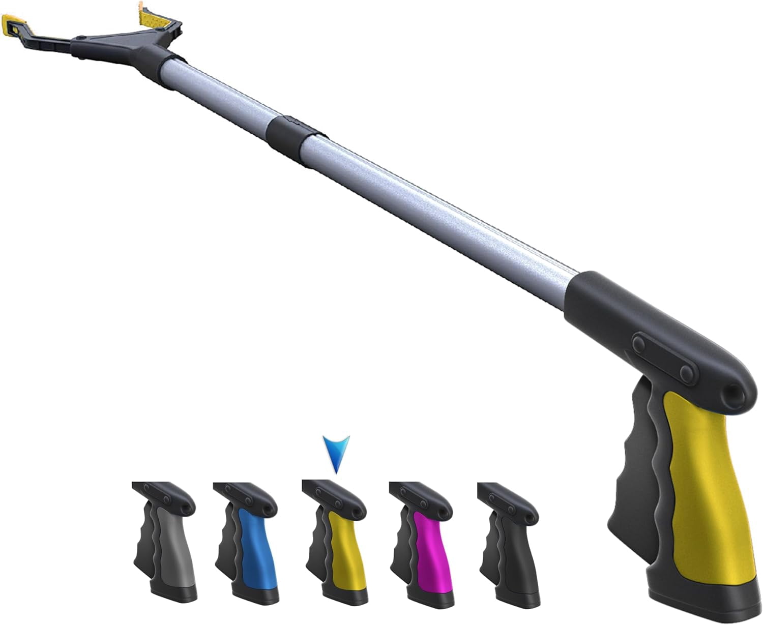 2024 Upgrade, Grabber Reacher Tool, Wide Jaw, Foldable, Steel Cable ...