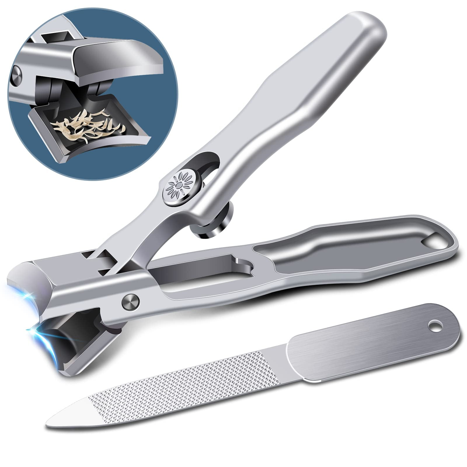 2024 Upgrade Nail Clippers for Men Thick Nails - DRMODE Large Wide Jaw ...