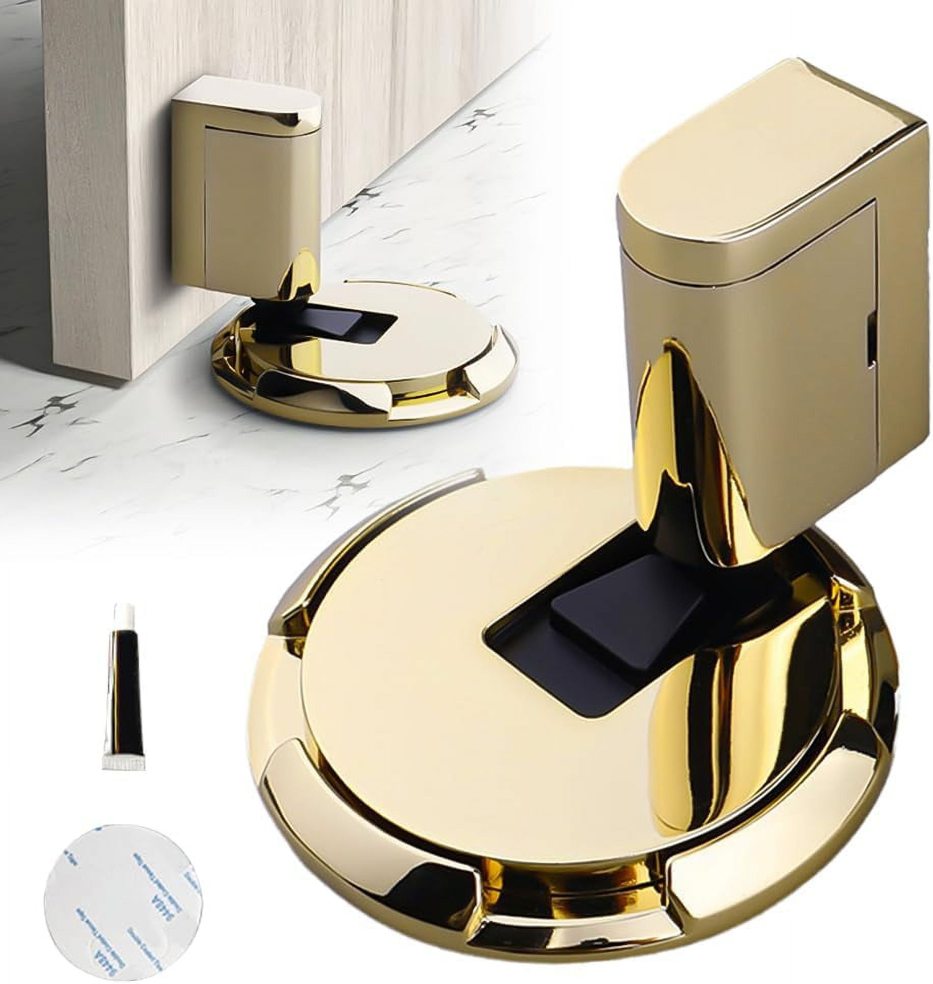 2024 Upgrade Punch-Free Mechanical Silent Floor Door Stop, Magnetic ...