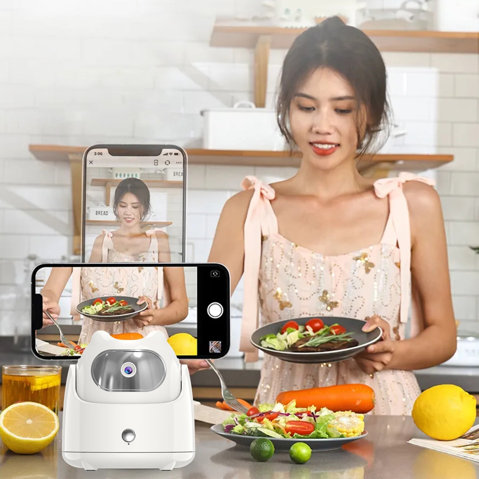 2024 Upgrade Smart wear in Clearance Automatic Smart Selfie Stick 360 Degree Rotation Mobile ...