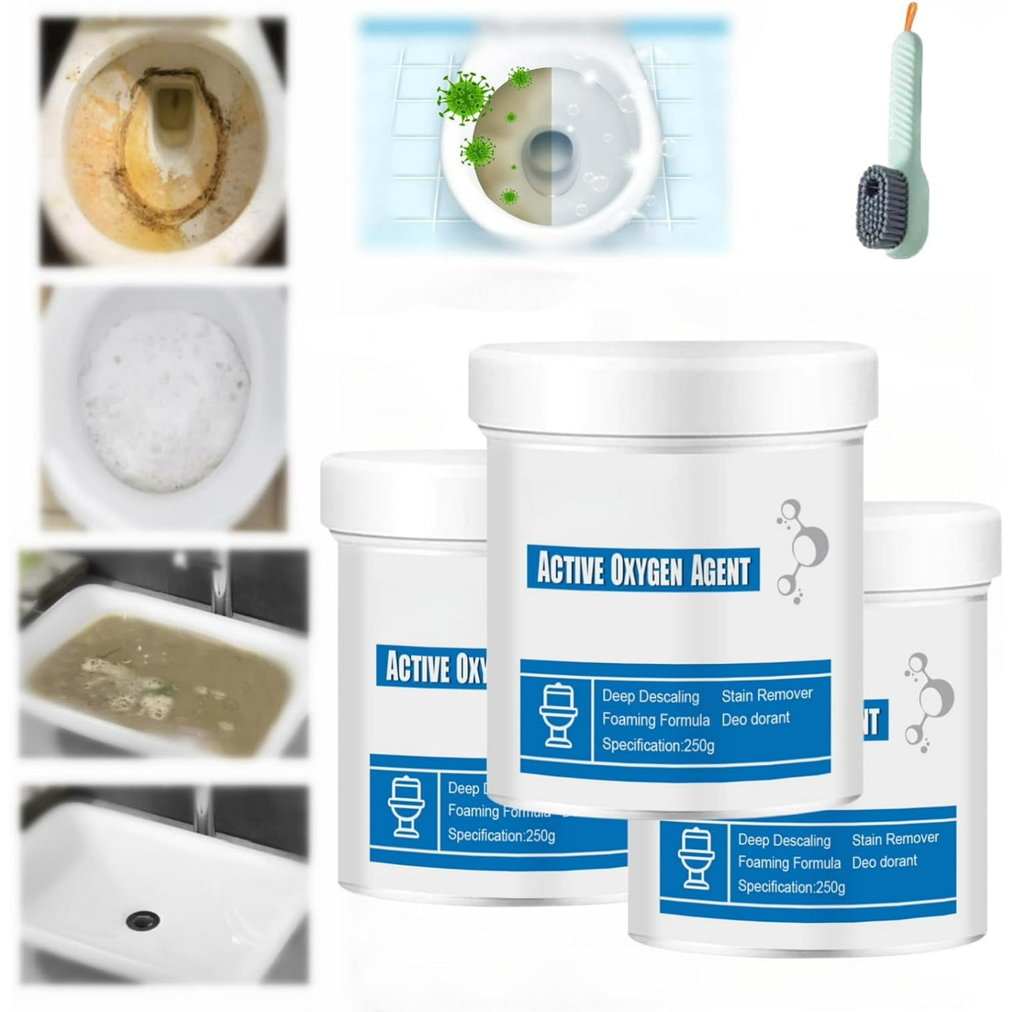 2024 Upgrade Splash Toilet Cleaner, Foam Toilet Cleaner Toilet Active ...