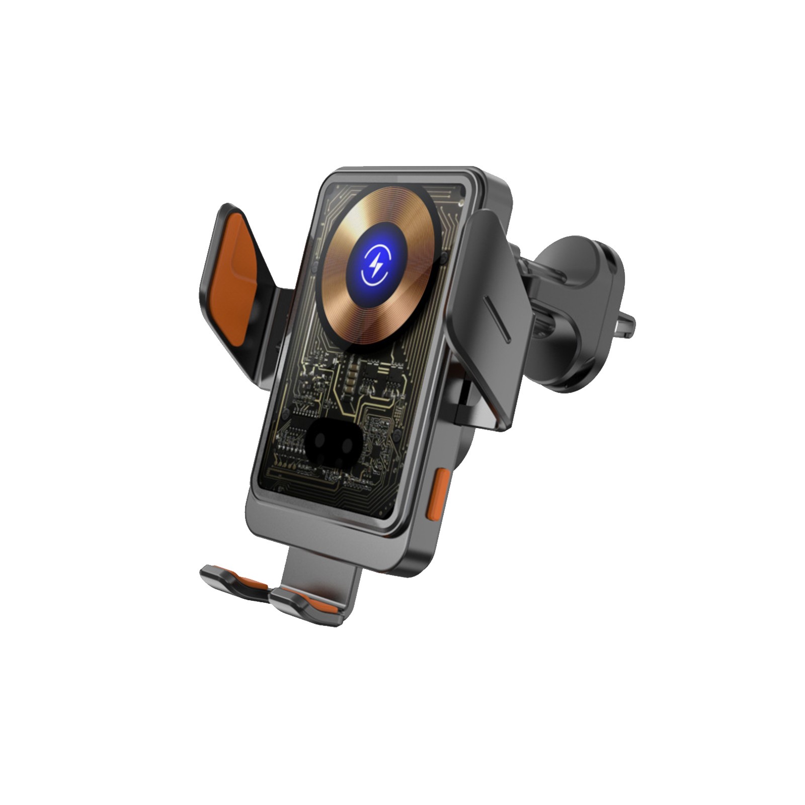 2024 Upgraded 15W Transparent Wireless Car Charger Wind Outlet Mobile ...
