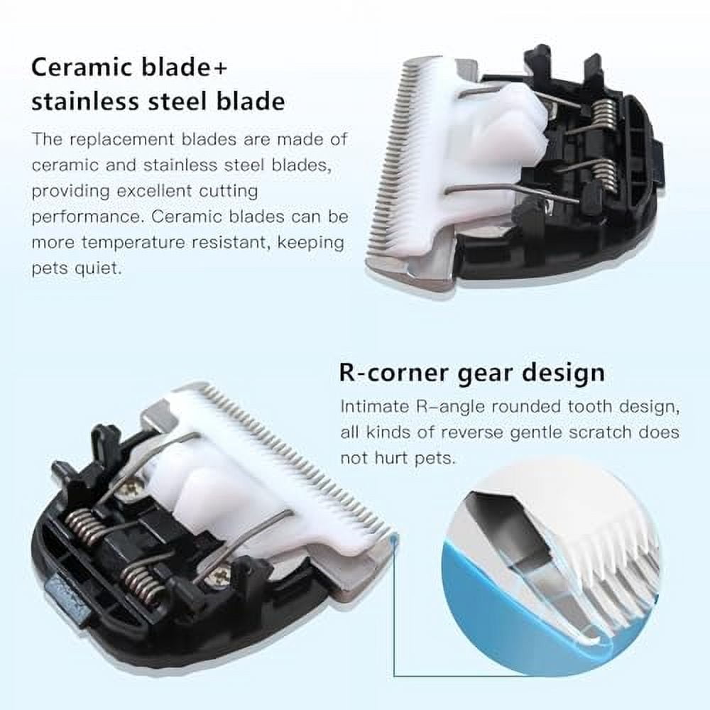 2 Pack Replacement Blades for oneisall Low Noise Dog Clippers, Made of ...