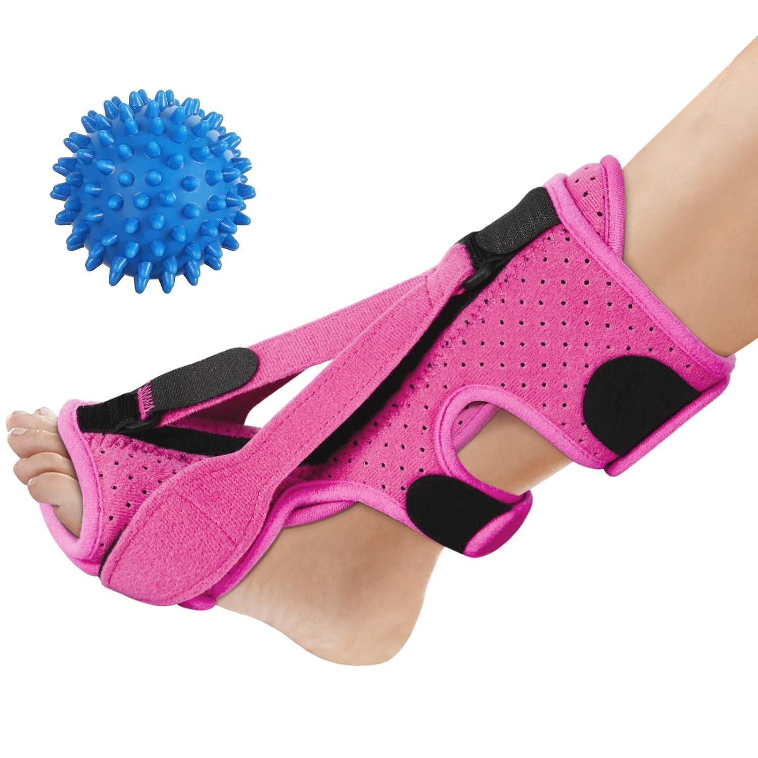 2024 Upgraded Adjustable Plantar Fasciitis Night Splint with Massage ...