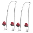 【2024 Upgraded】 Car Headrest Hooks Decorations, 2 Pcs Bling Strawberry ...