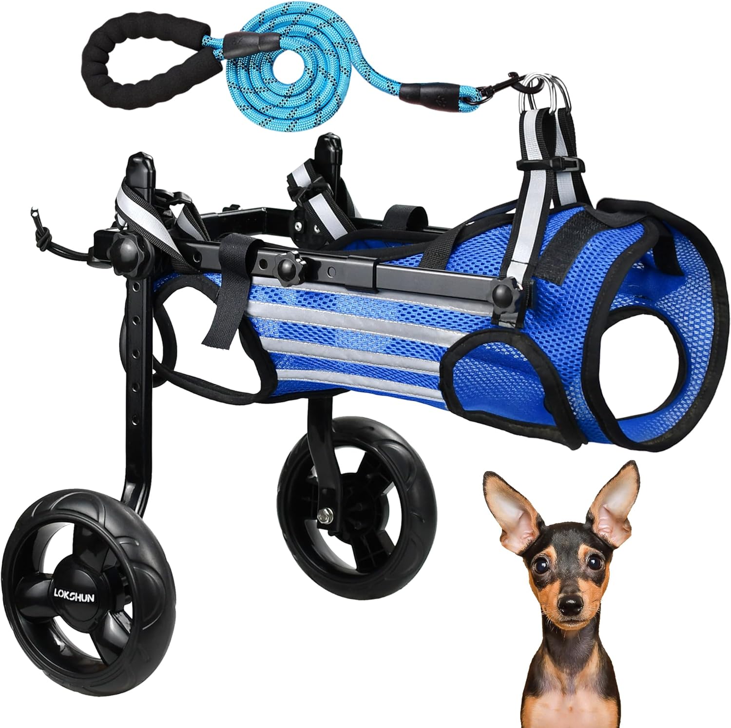 2024 Upgraded Dog Wheelchair for Back Legs Small Wheelchair for Dogs ...