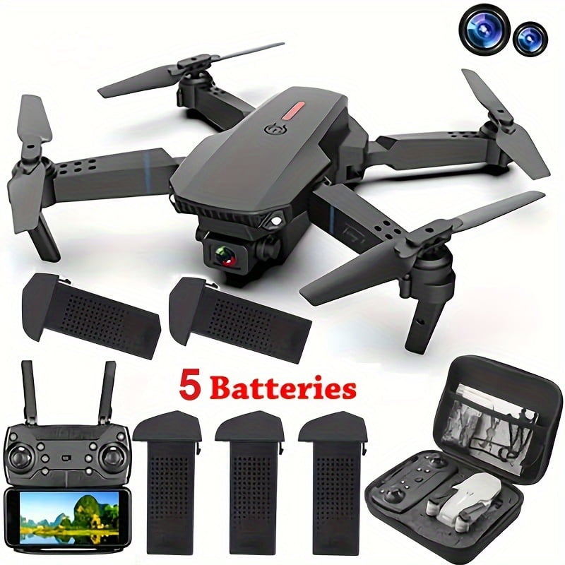 2024 Upgraded Drone with Triple Camera - Foldable, WiFi, Optical Flow Positioning, 360° Stunt ...