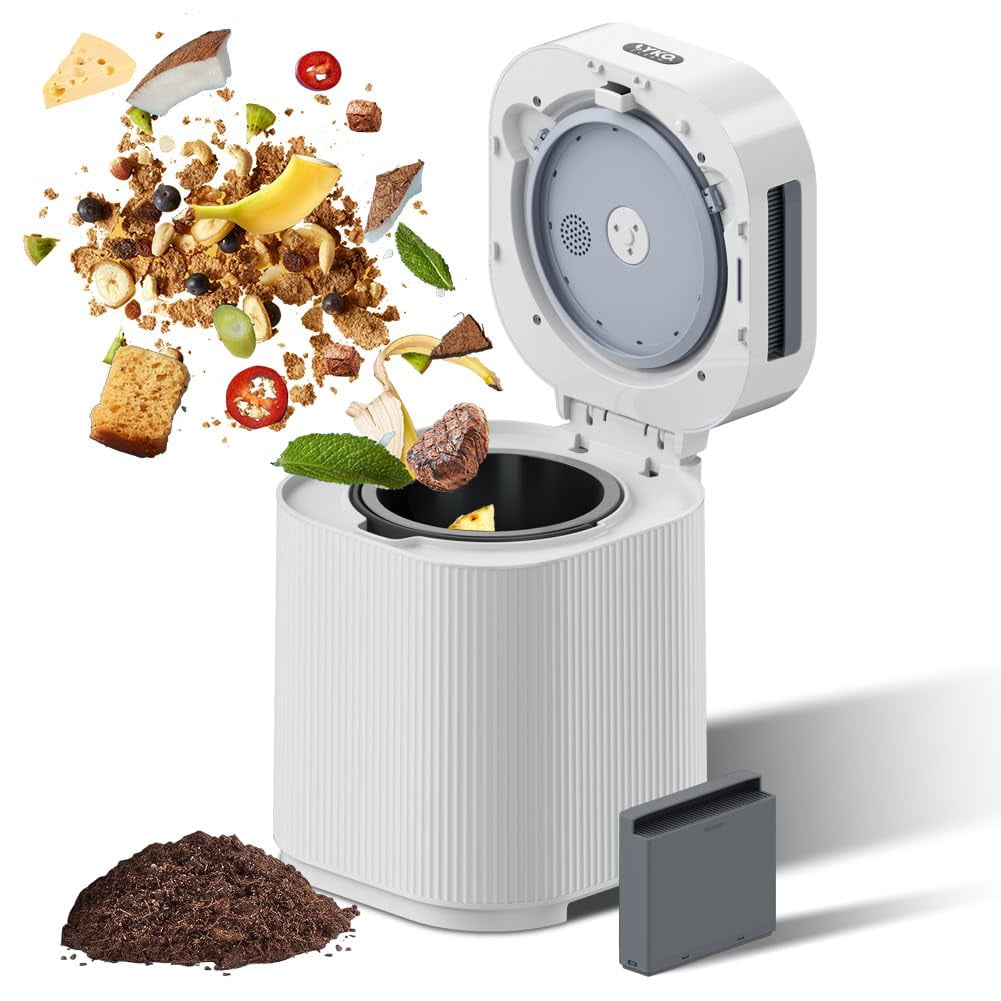 2024 Upgraded Electric Composter for Kitchen, 2.5L Smart Countertop ...