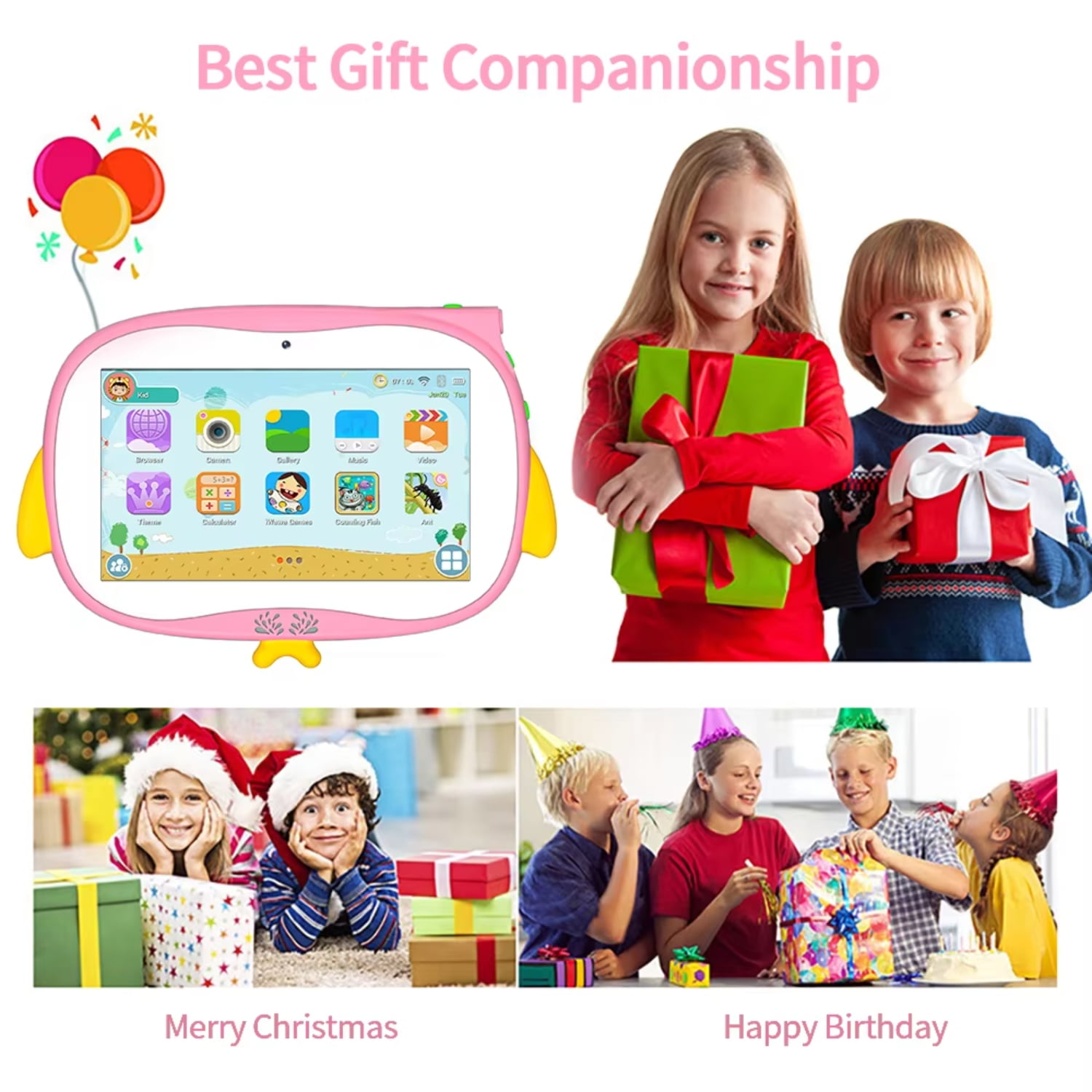 2024 Upgraded Original Mini 7-inch Children‘s Android Tablet with 4GB RAM and 64GB ROM Long ...