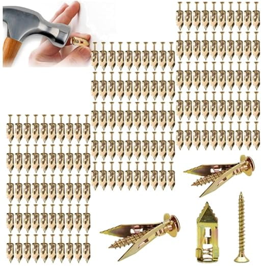 2024 Upgraded Self-Drilling Anchors Screws, Zinc Plated Steel Self ...