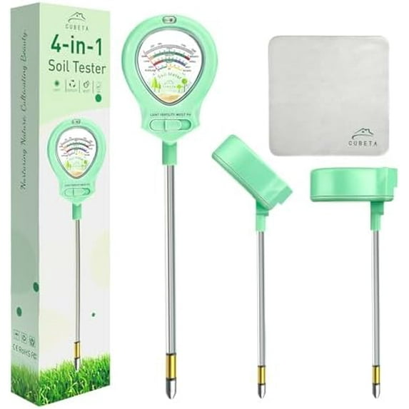 2024 Upgraded Soil Moisture Meter for Plants, Soil pH Meter, 4-in-1 ...