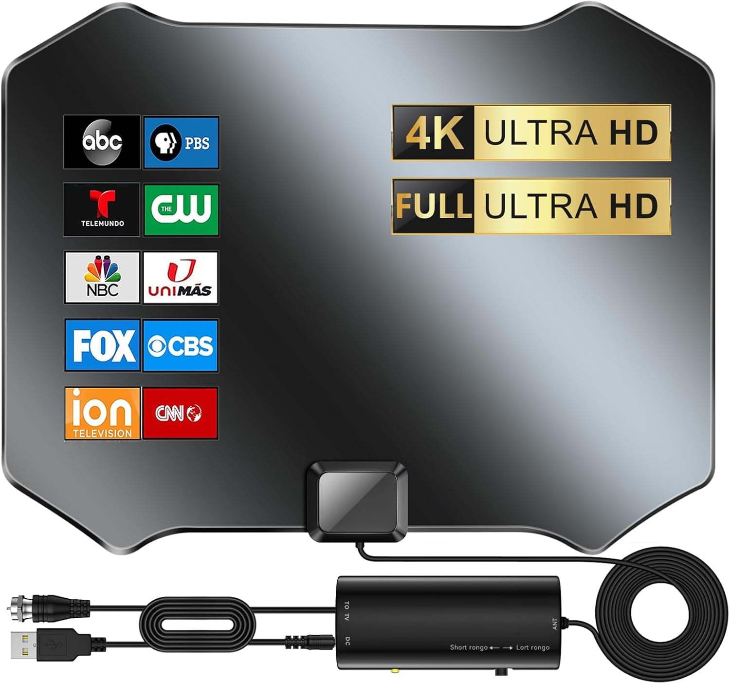 2024 Upgraded TV Antenna - 680+ Miles Long Range Digital Antenna for Smart TV Indoor - Outdoor ...