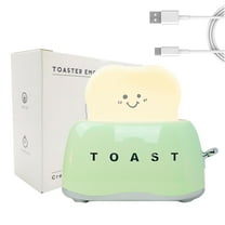 Lieonvis Cute Desk Decor Toaster Lamp,Rechargeable Small Lamp with ...