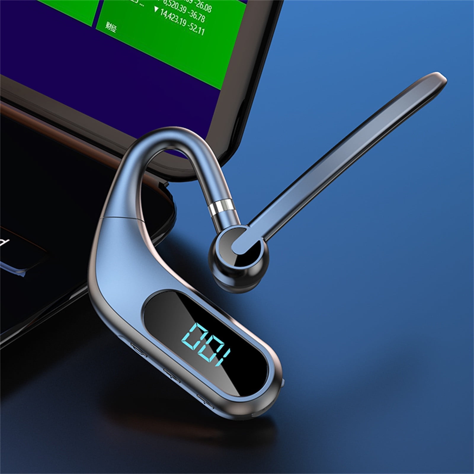 2024 Upgraded Version Single Digital Display Wireless Bluetooth TWS ...