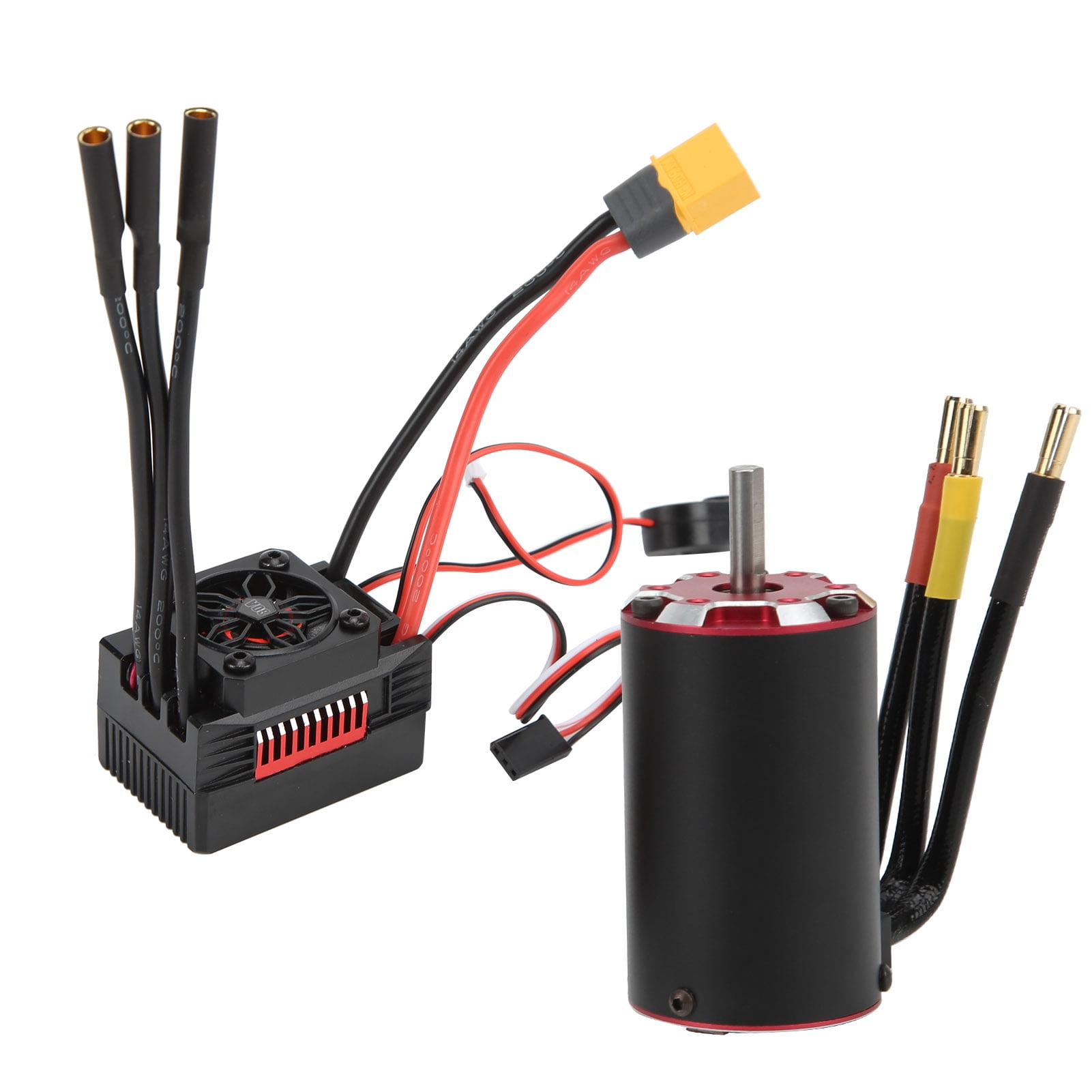 2024 V2 3660 3200KV 4 Pole Supersonic Brushless Sensor Motor with 80A ...