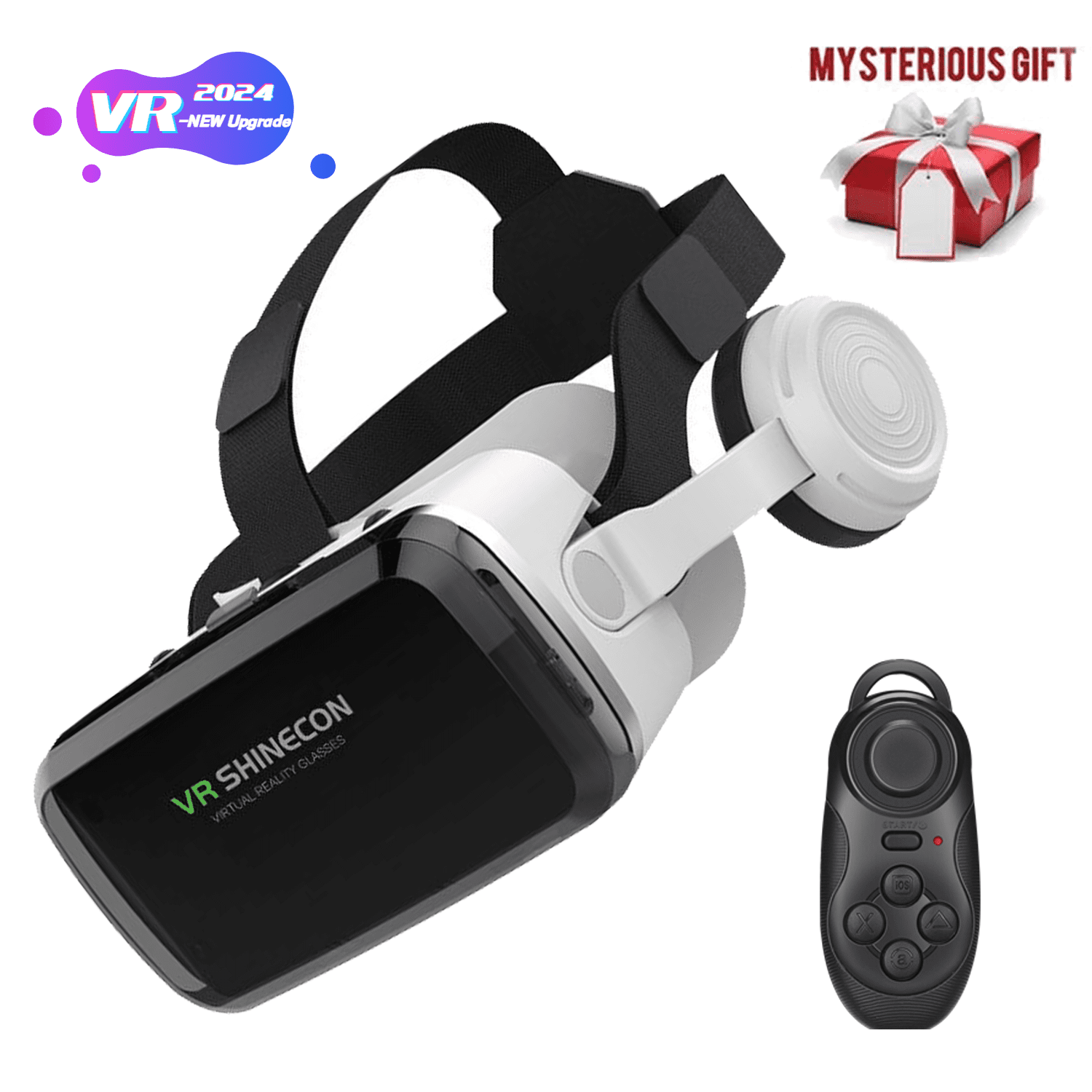 2024 VR Shinecon Viar Virtual Reality Glasses 3D For iPhone Android ...