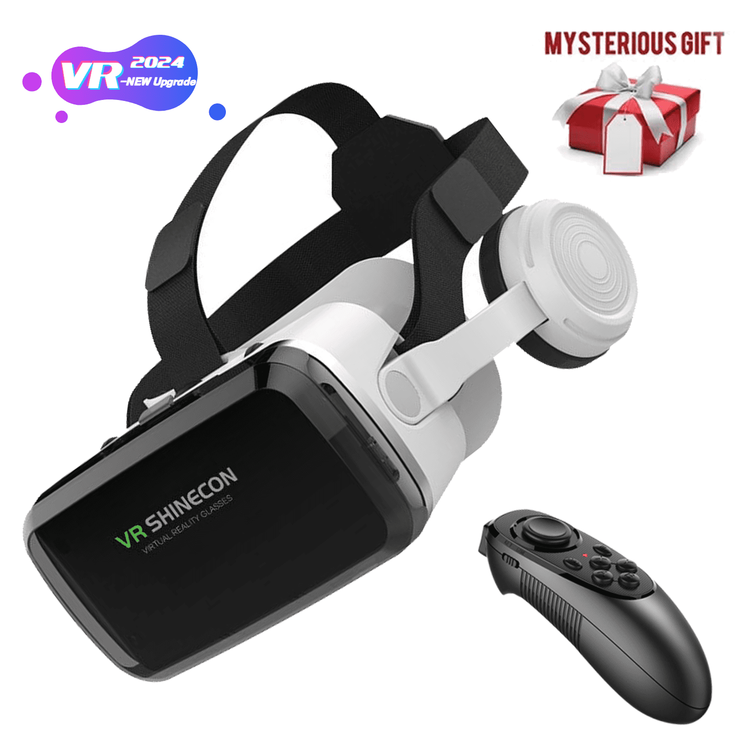 2024 VR Shinecon Viar Virtual Reality Glasses 3D For iPhone Android ...