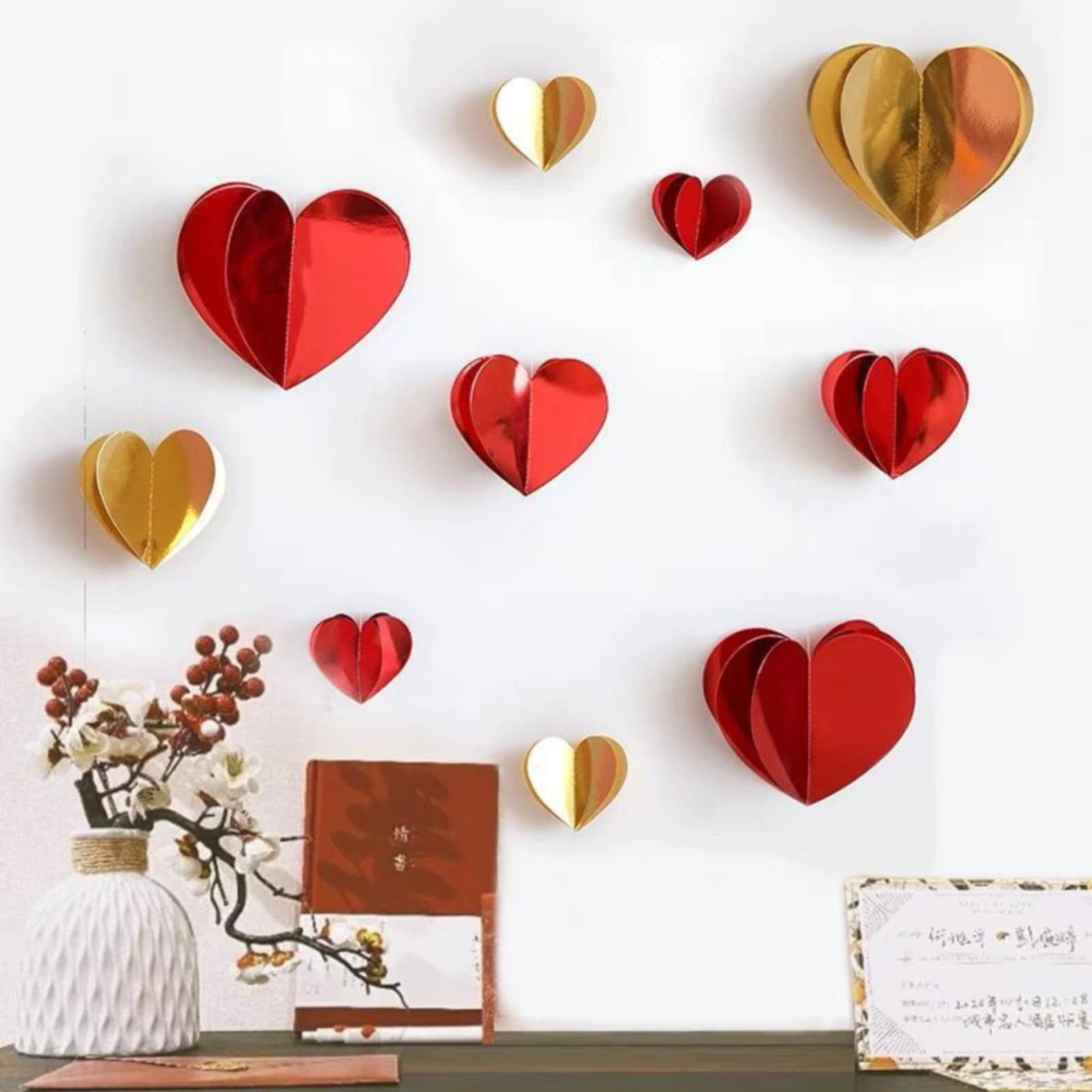 2024 Valentine's Day Gift Hangs 3d Love Paper Pull Flower Wedding ...