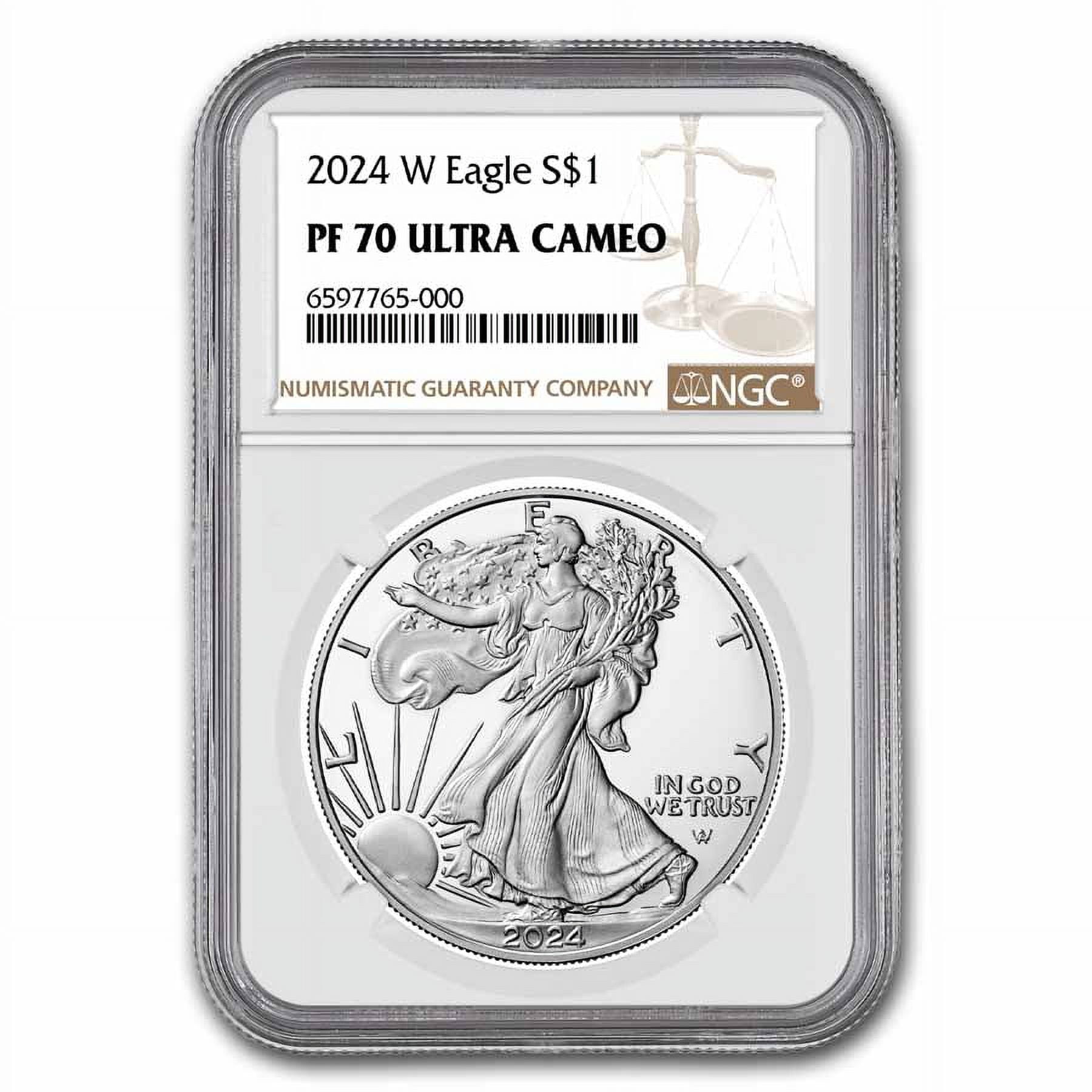 2024-W 1 oz Proof Silver Eagle PF-70 NGC - Walmart.com