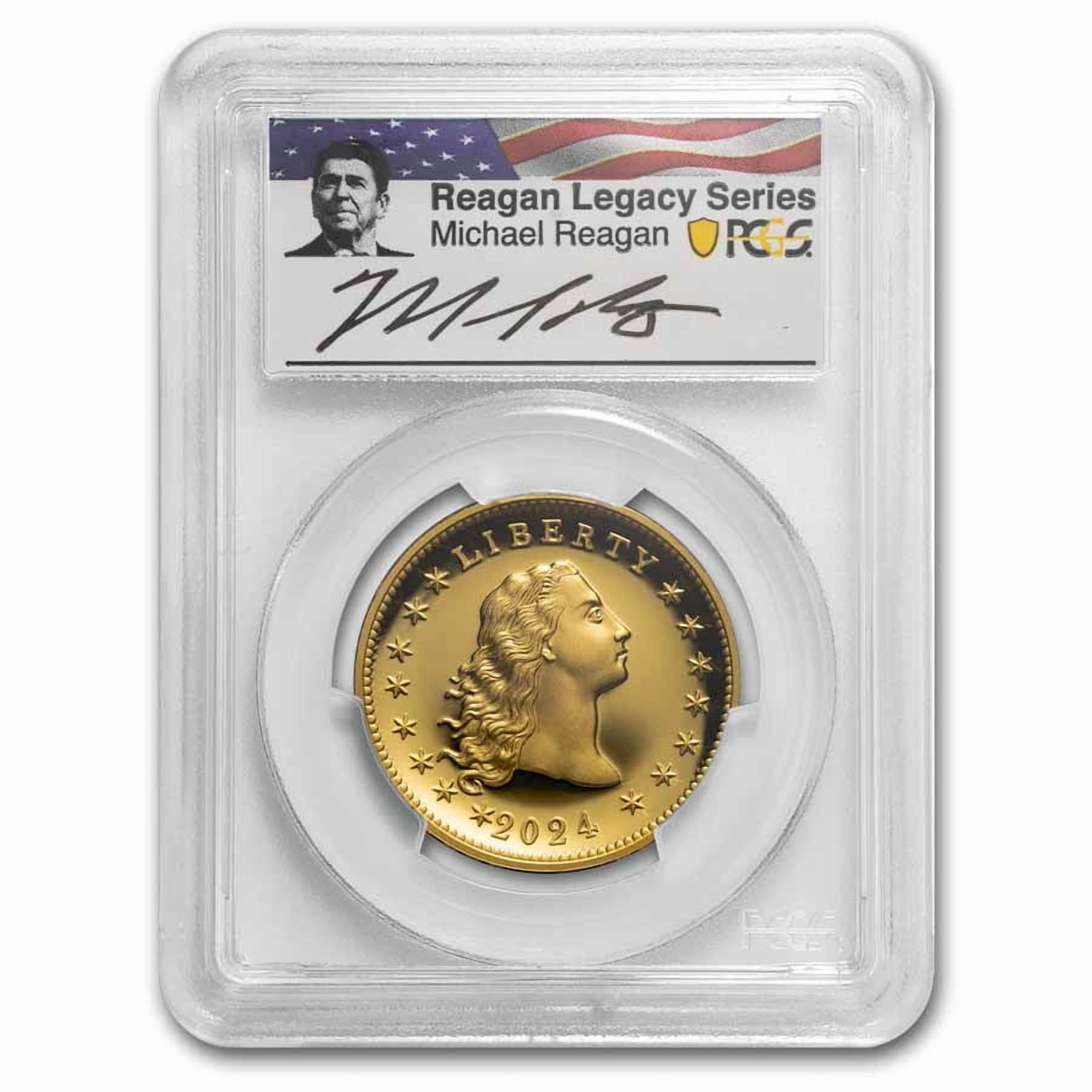 2024-W High Relief Flowing Hair Gold Coin PR-70 PCGS (FDI,Reagan ...