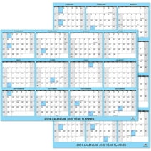 18" x 24" Erasable Undated One Month Laminated Wall Calendar Monthly ...