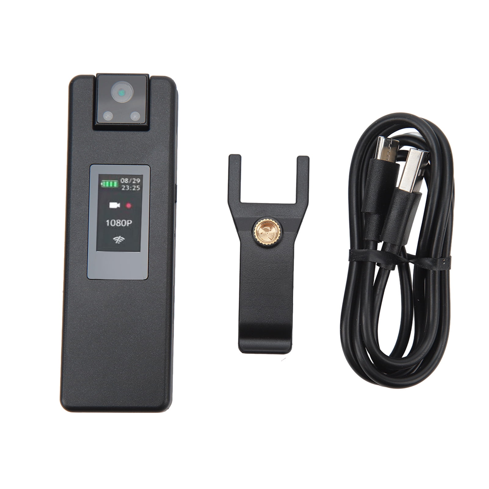 2024 WiFi Body Mounted Camera 1080P 1.3 Inch HD Screen Wearable Mini ...