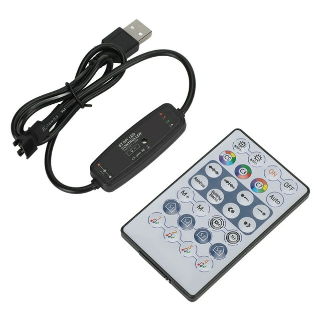2024 Wireless Bluetooth RGB LED Strip Lights Controller with Remote ...