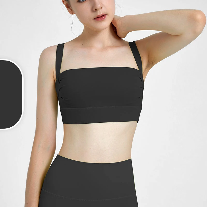 2024 Women Gym Yoga Fitness Sports Bra Naked-Feel Running Shockproof Outdoor Training Breathable ...