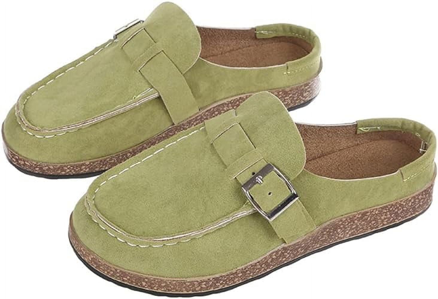 2024 Women Suede Clogs Mules Garden Loafer Shoes Memory Foam Slipper ...