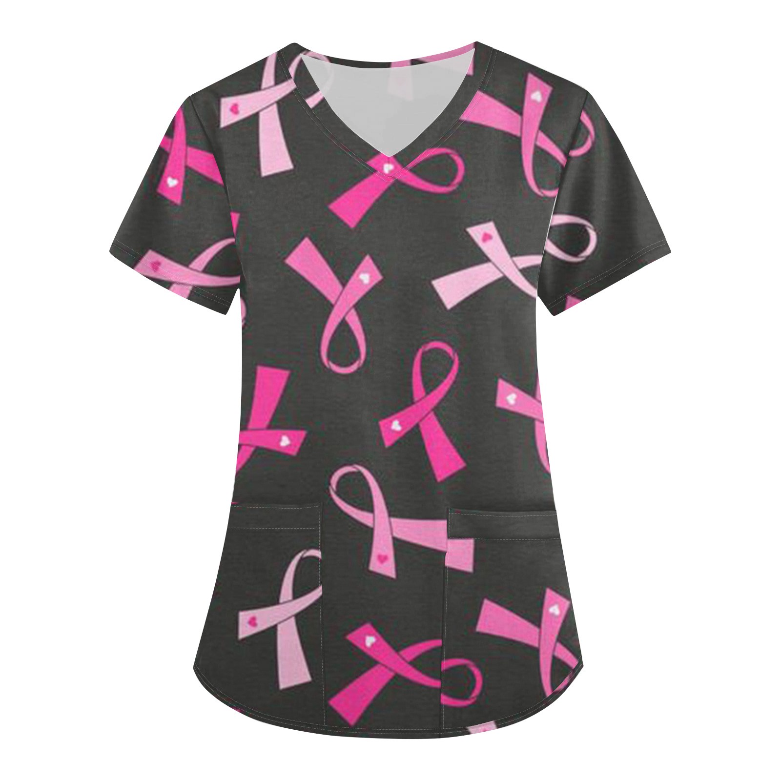 2024 Women Winter Fall Tops Shirts Women's Short Sleeve Breast Printed ...