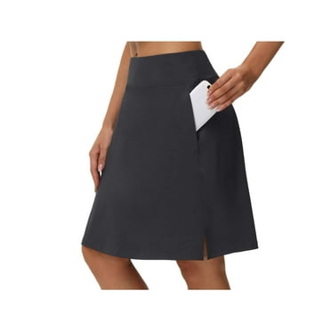 3 Pack: Women's 20" Golf Skirts Knee Length Skorts Athletic Modest Long ...