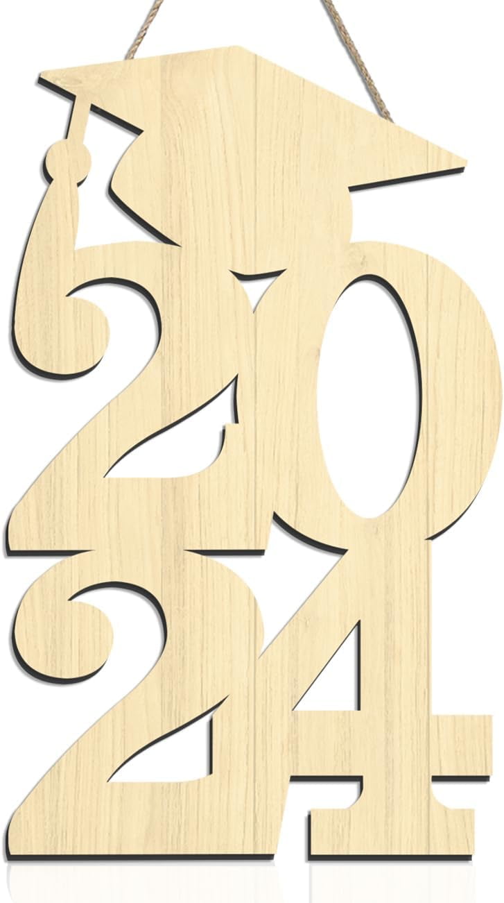 2024 Wood Sign Gradutaion Decorations Class of 2024 Wooden Signs Senior ...