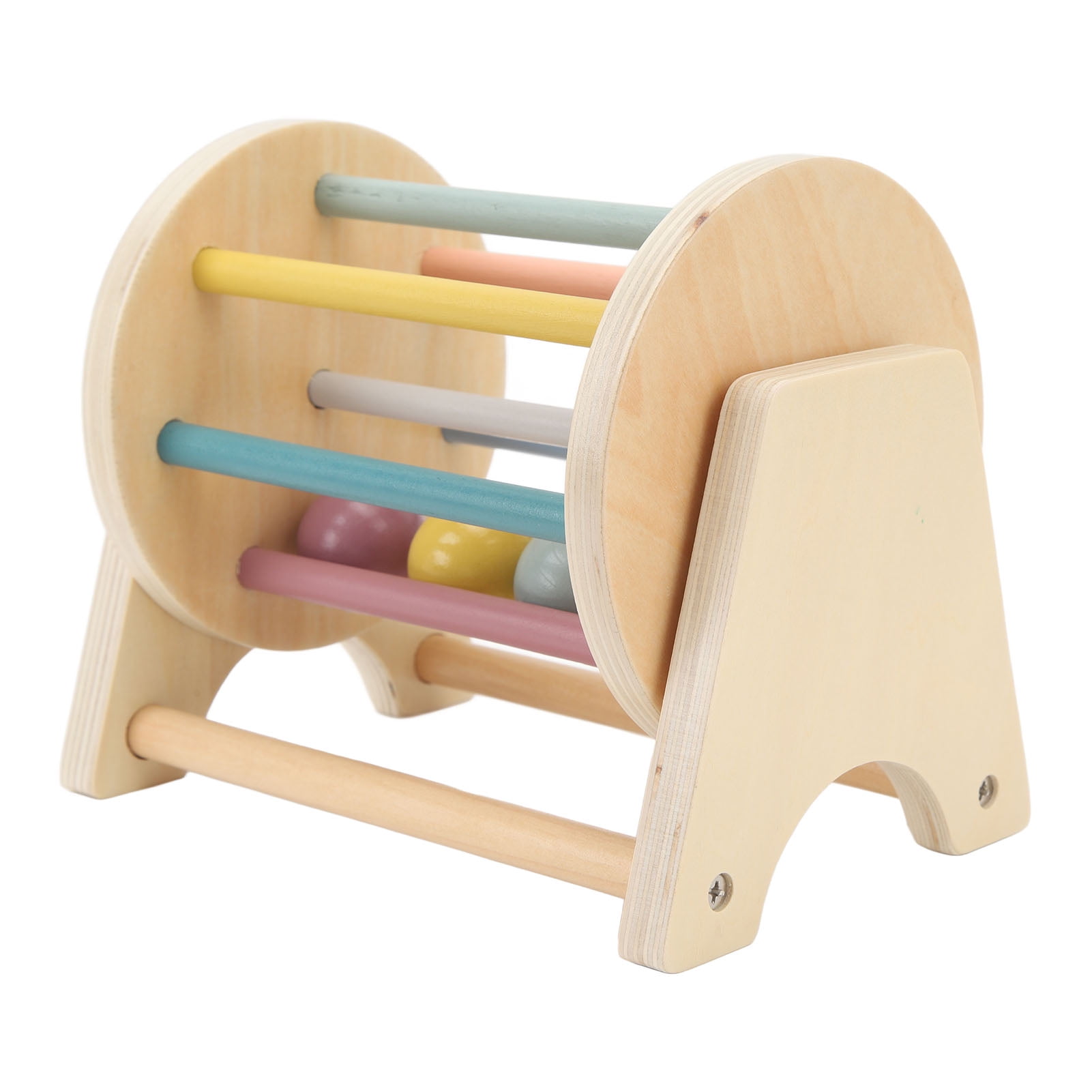 2024 Wooden Rattle Rolling Drum Logic Thinking Hand Eye Coordination ...